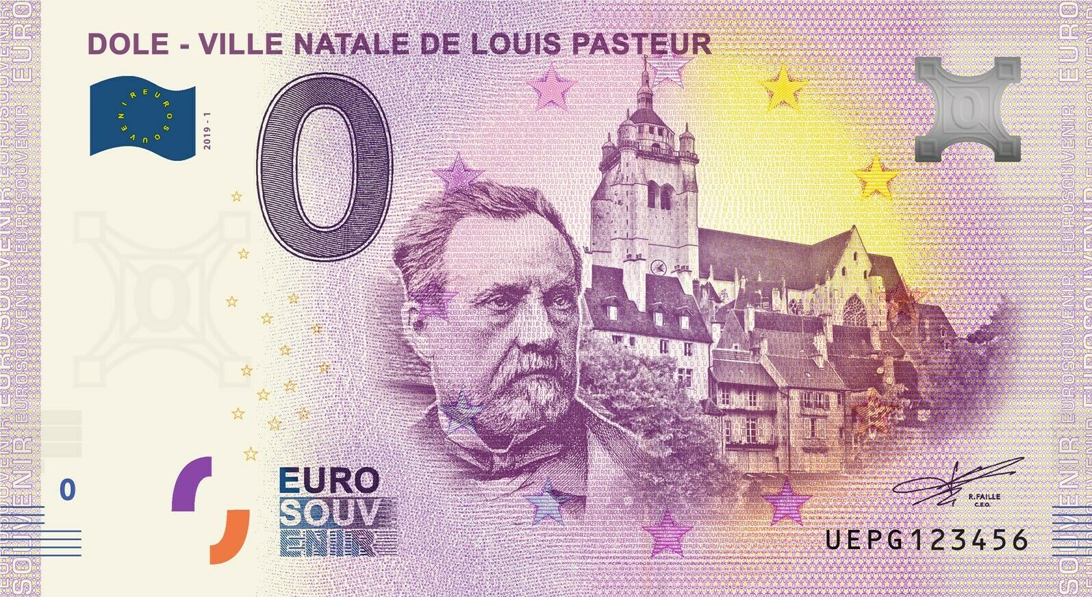 Dole - Ville Natale de Louis Pasteur 2019-1 | 0 Euro Souvenir - 2019 ...